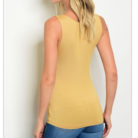 Tops | Essential Tank Top In Mustard | Poshmark